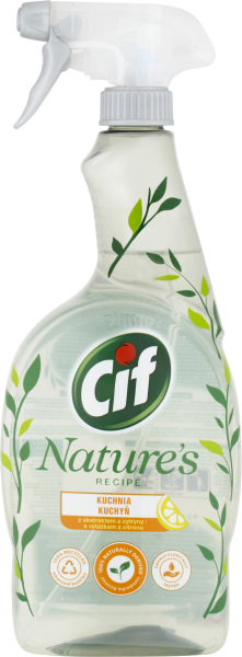 Cif kuchyně Nature Eco citrón, 750 ml
