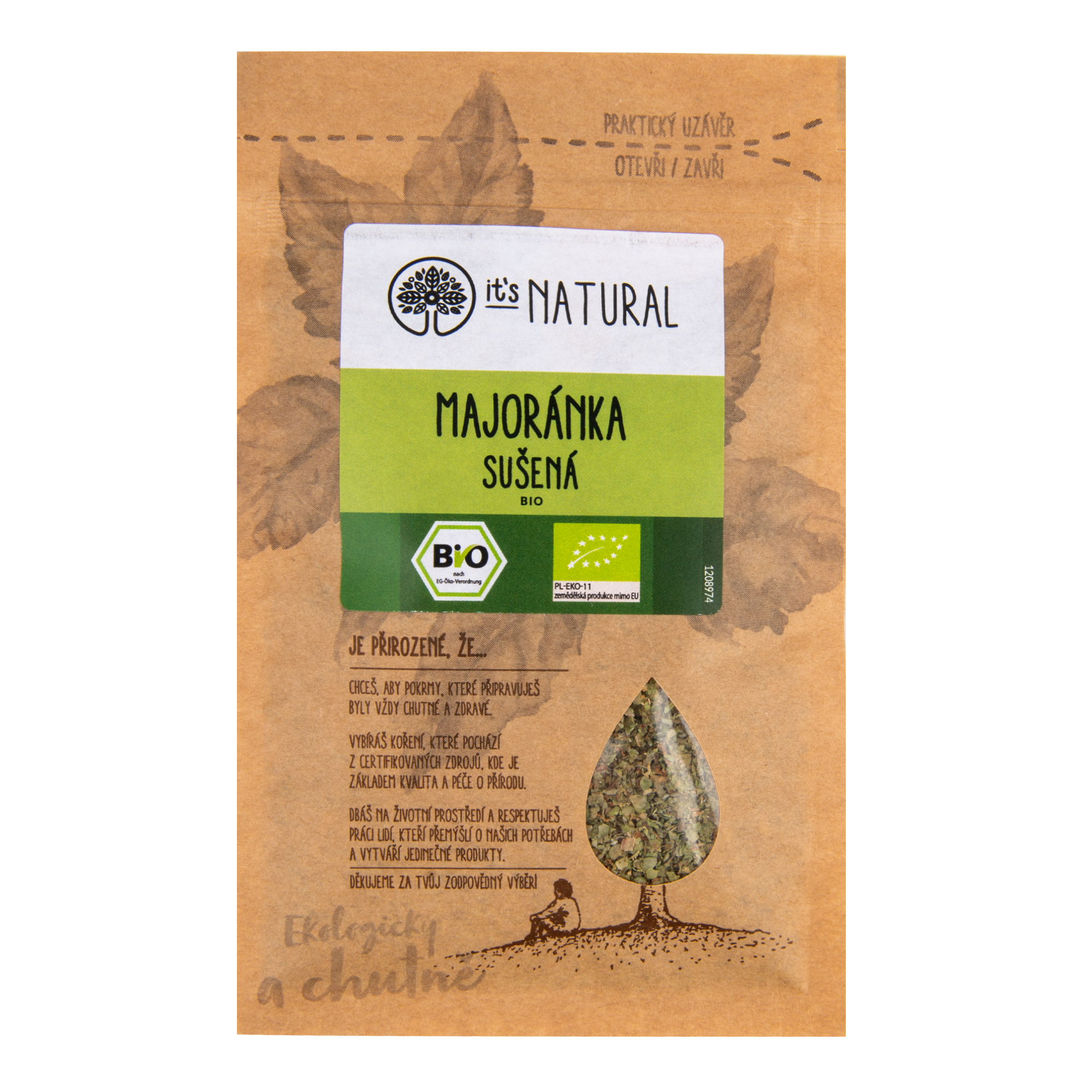 Majoránka sušená 5 g BIO IT´´S NATURAL